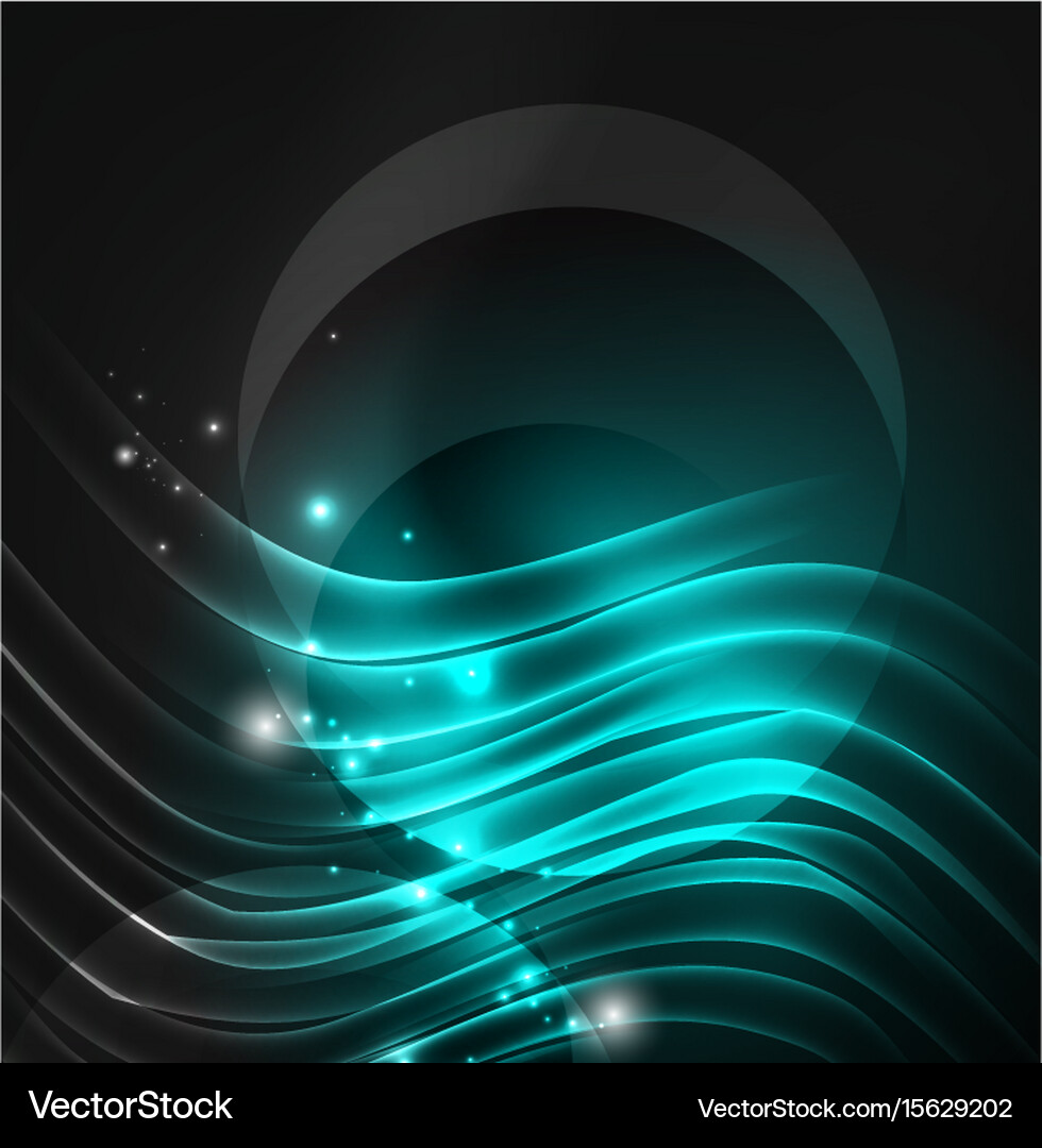 Glowing futuristic lines Royalty Free Vector Image