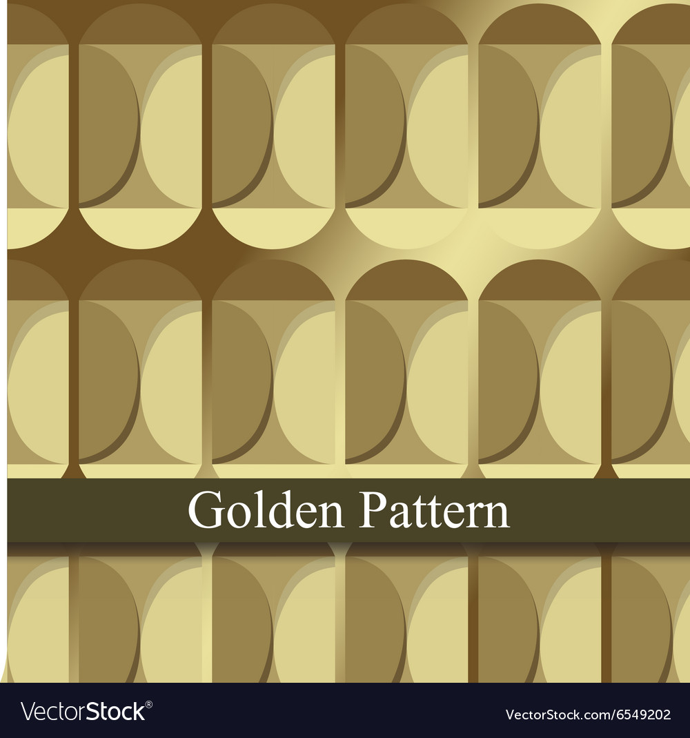 Golden pattern Royalty Free Vector Image - VectorStock