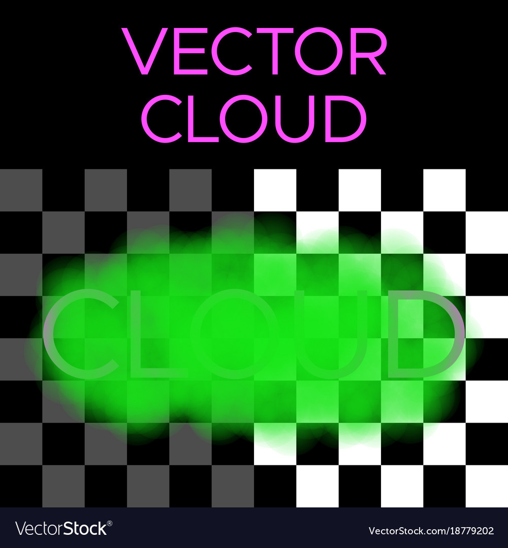Green cloud cloud Royalty Free Vector Image - VectorStock