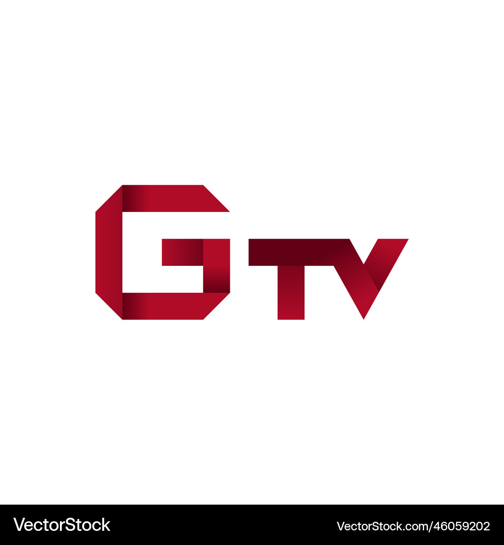 Tv television electronic media logo icon template Vector Image