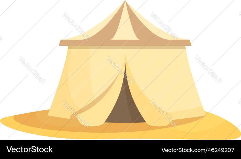 Arab tent icon cartoon desert camp Royalty Free Vector Image