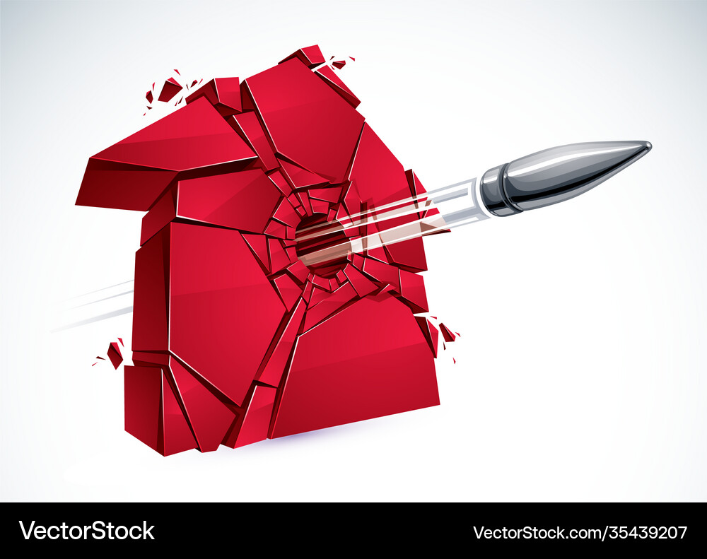 Broken home concept house broken to pieces with Vector Image