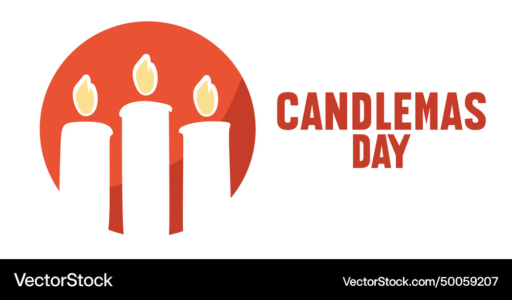 Celebrating happy candlemas day Royalty Free Vector Image