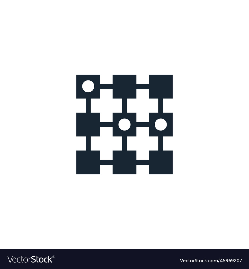 Clustering creative icon from artificial Vector Image