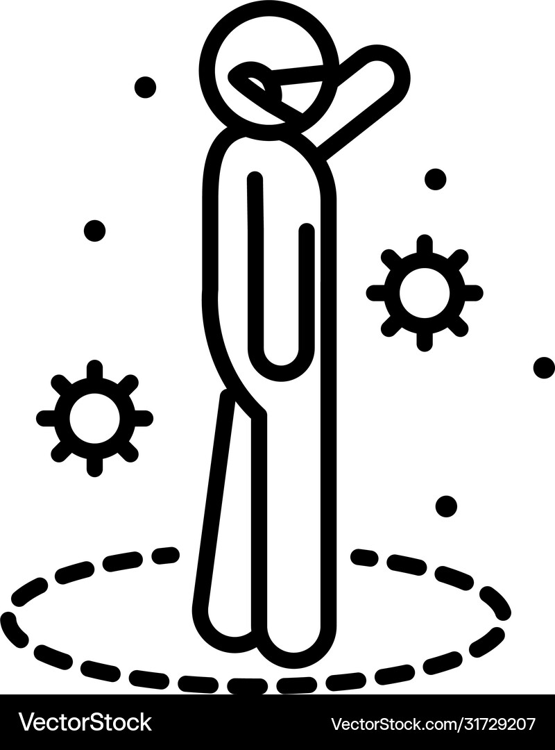 Covid19 19 coronavirus social distancing Vector Image