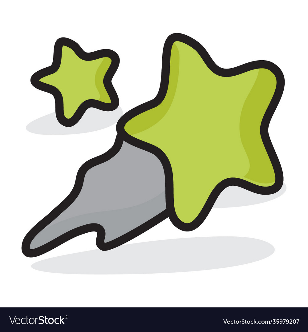Falling star Royalty Free Vector Image - VectorStock