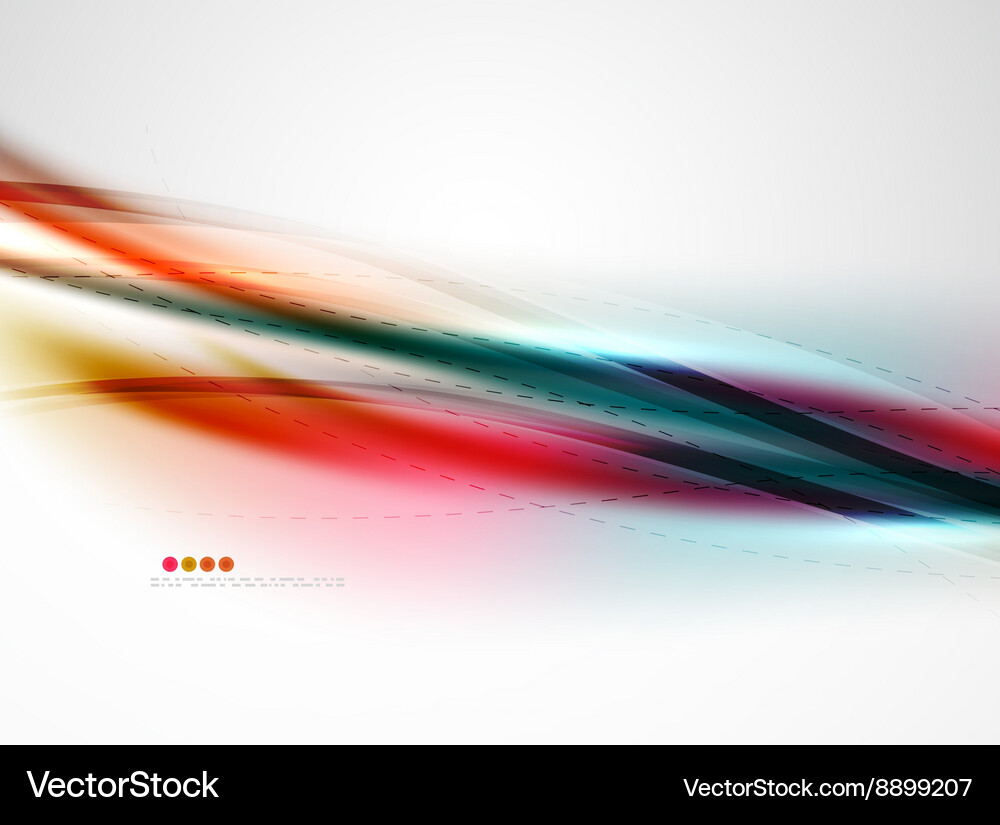 Rainbow color glossy silk elegant wave Royalty Free Vector