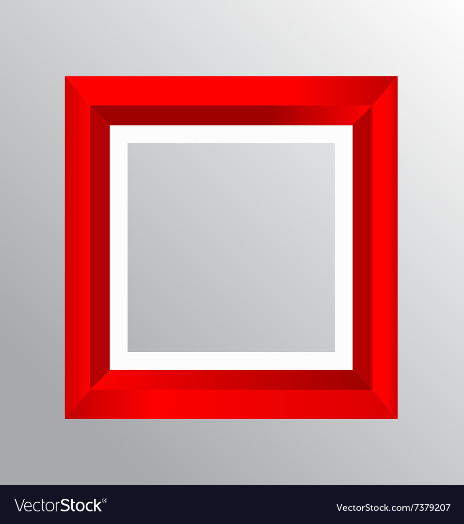 Red frame Royalty Free Vector Image - VectorStock