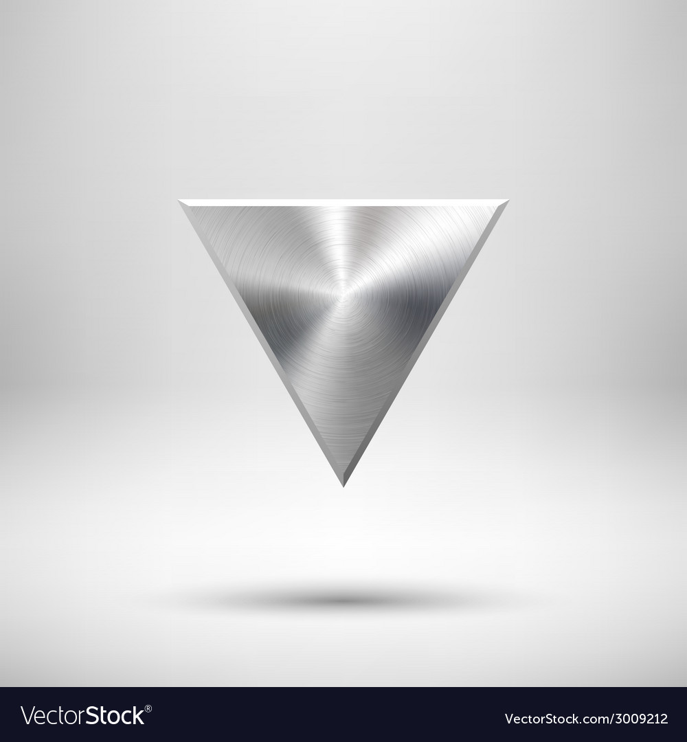 Abstract triangle button template Royalty Free Vector Image