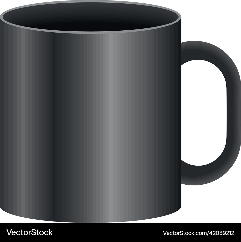 Black mug mockup Royalty Free Vector Image - VectorStock