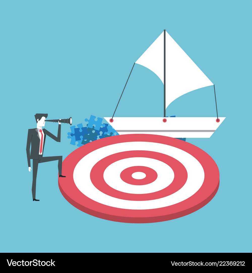 Business leader and visionary Royalty Free Vector Image