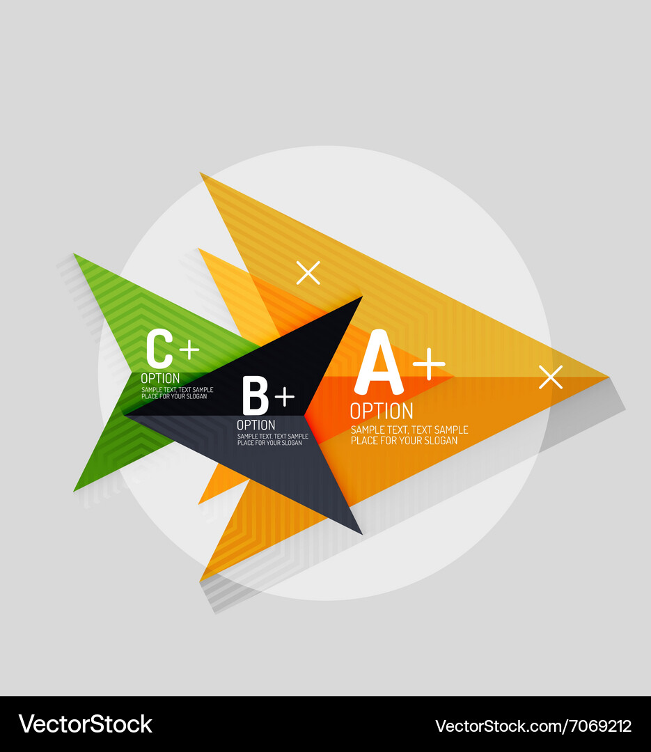 Paper style abstract geometric shapes Royalty Free Vector