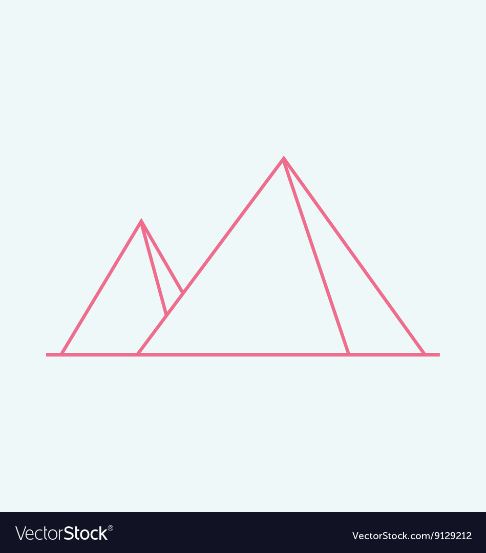 Pyramid Royalty Free Vector Image - VectorStock