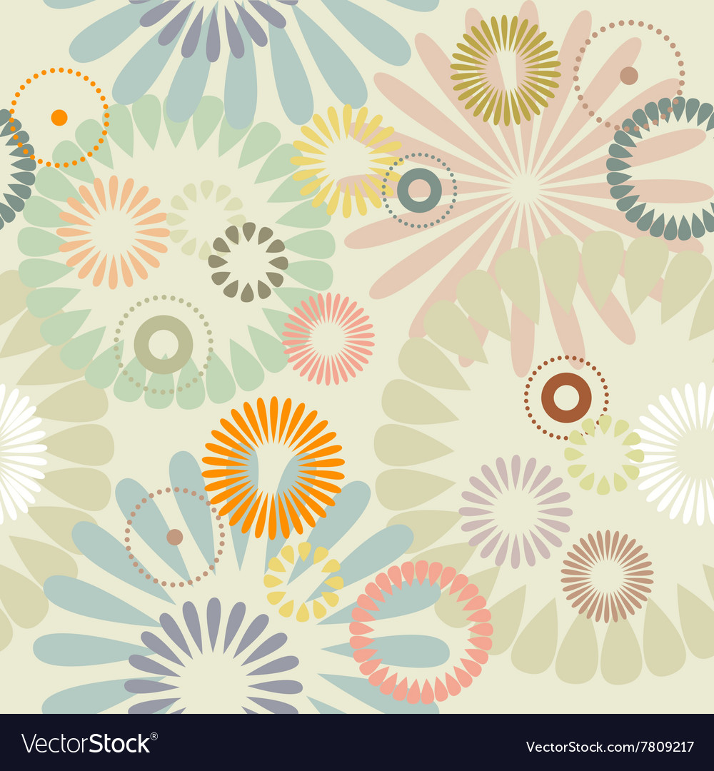 Abstract floral seamless background Royalty Free Vector