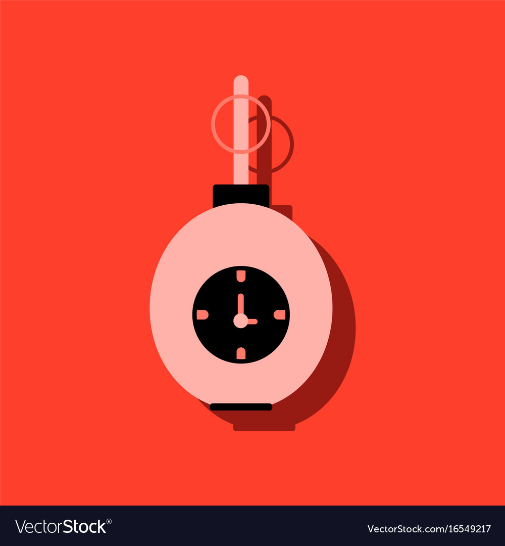 Flat icon design collection military grenade Vector Image