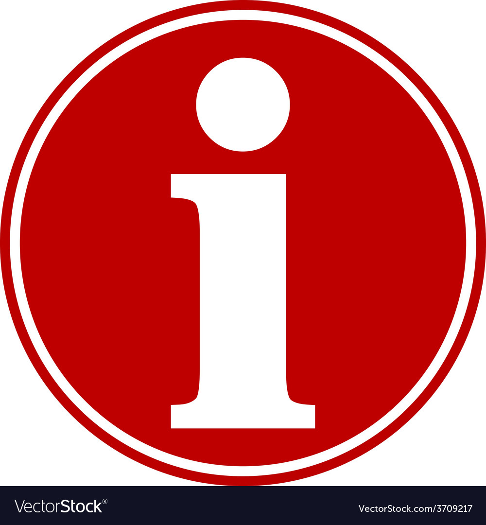 Info button Royalty Free Vector Image - VectorStock