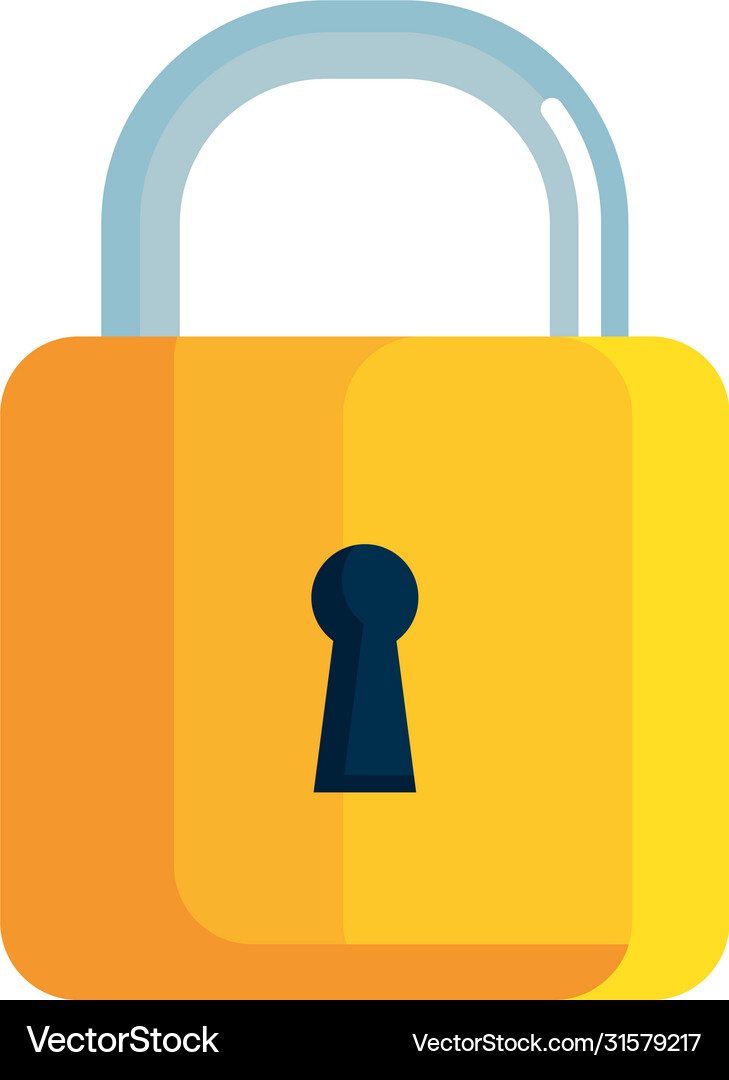 Locker icon padlock symbol safety and security Vector Image