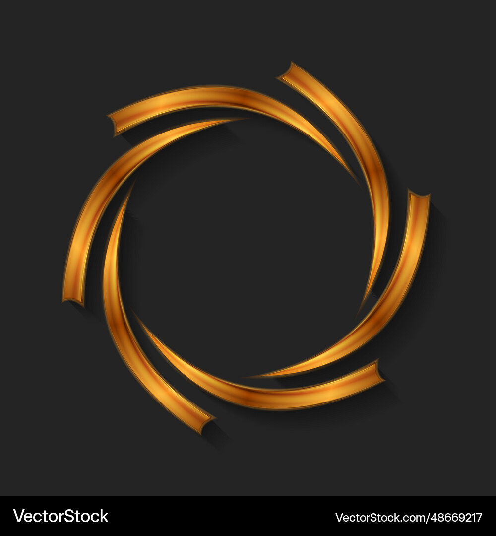 Round Gold Logo HD Gold Metal Round Twitter Icon PNG | Citypng