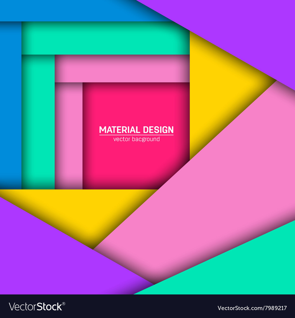 Material design background Royalty Free Vector Image