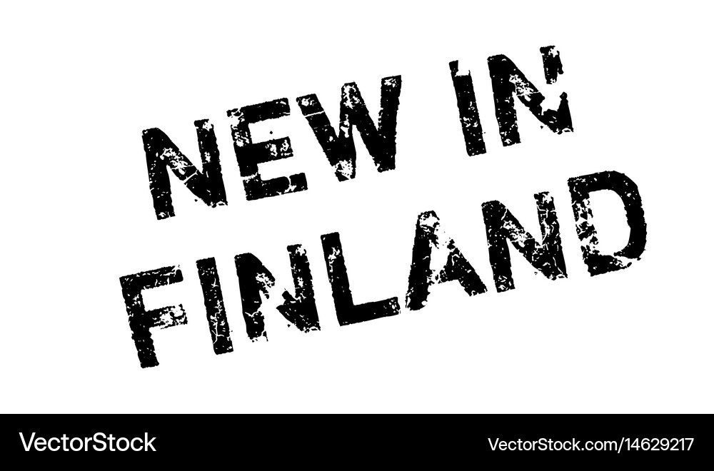 New in finland rubber stamp Royalty Free Vector Image