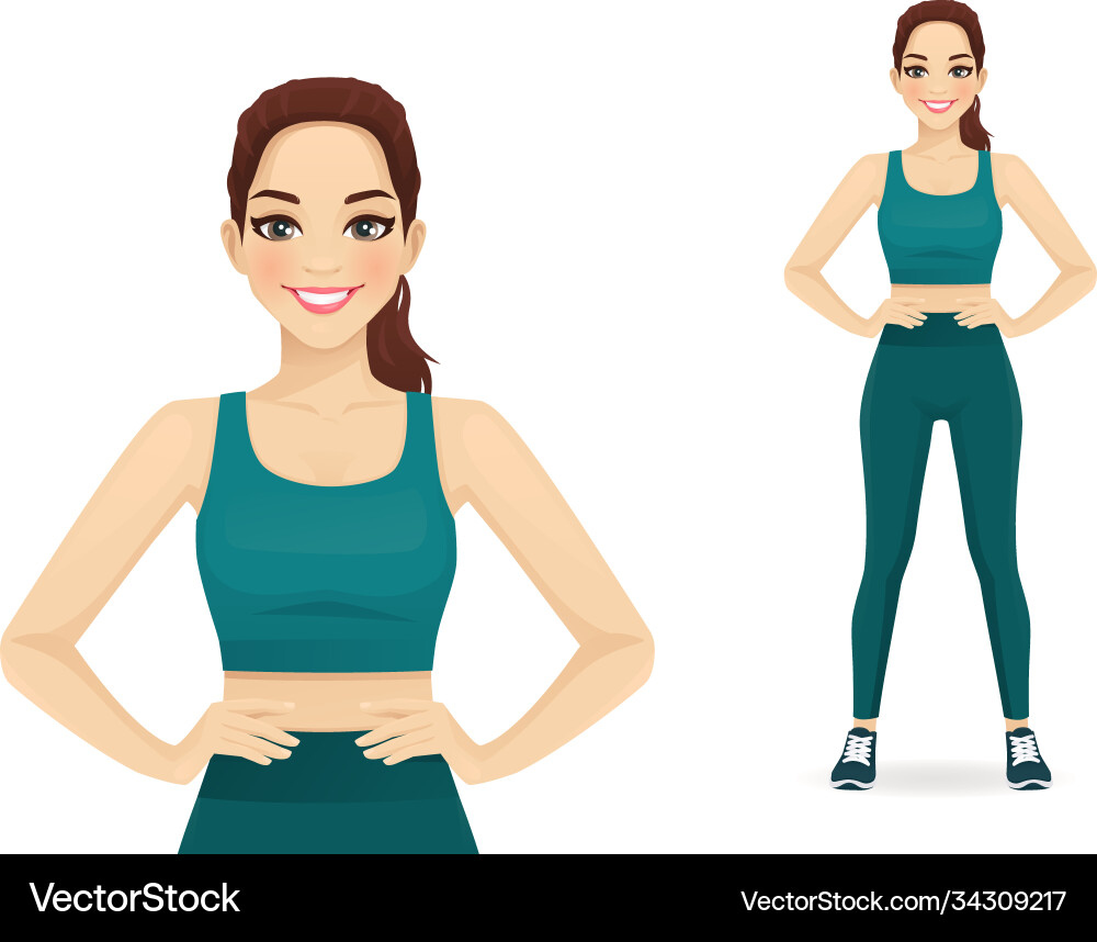 Sport woman Royalty Free Vector Image - VectorStock