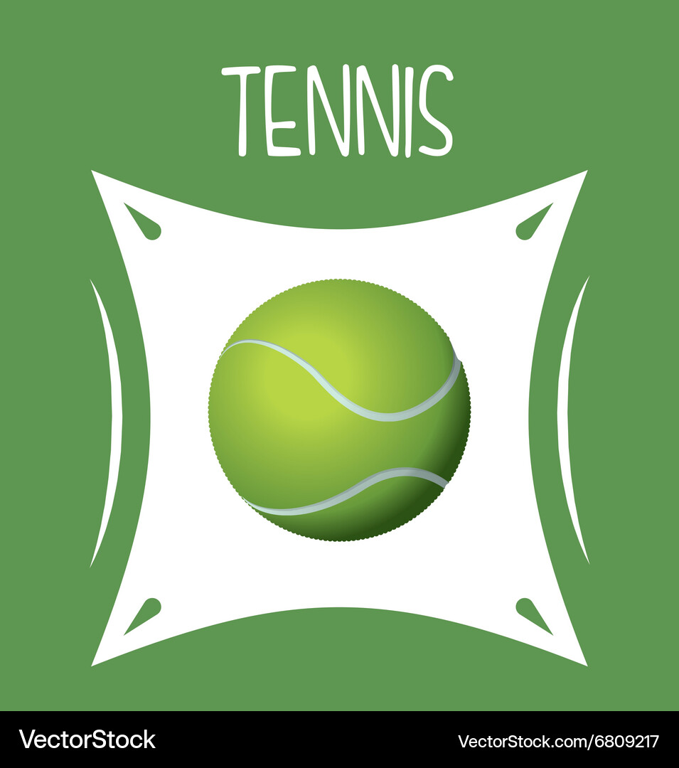 Tennis sport design Royalty Free Vector Image - VectorStock