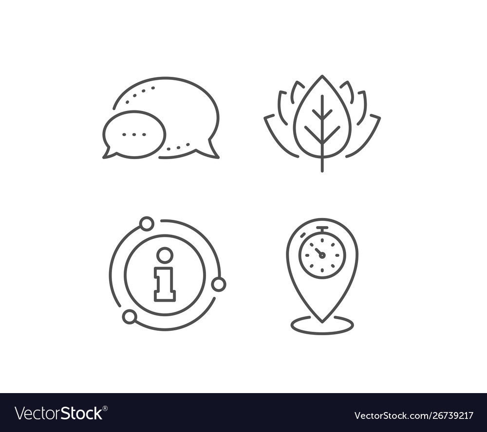 Timer line icon time sign location pointer Vector Image