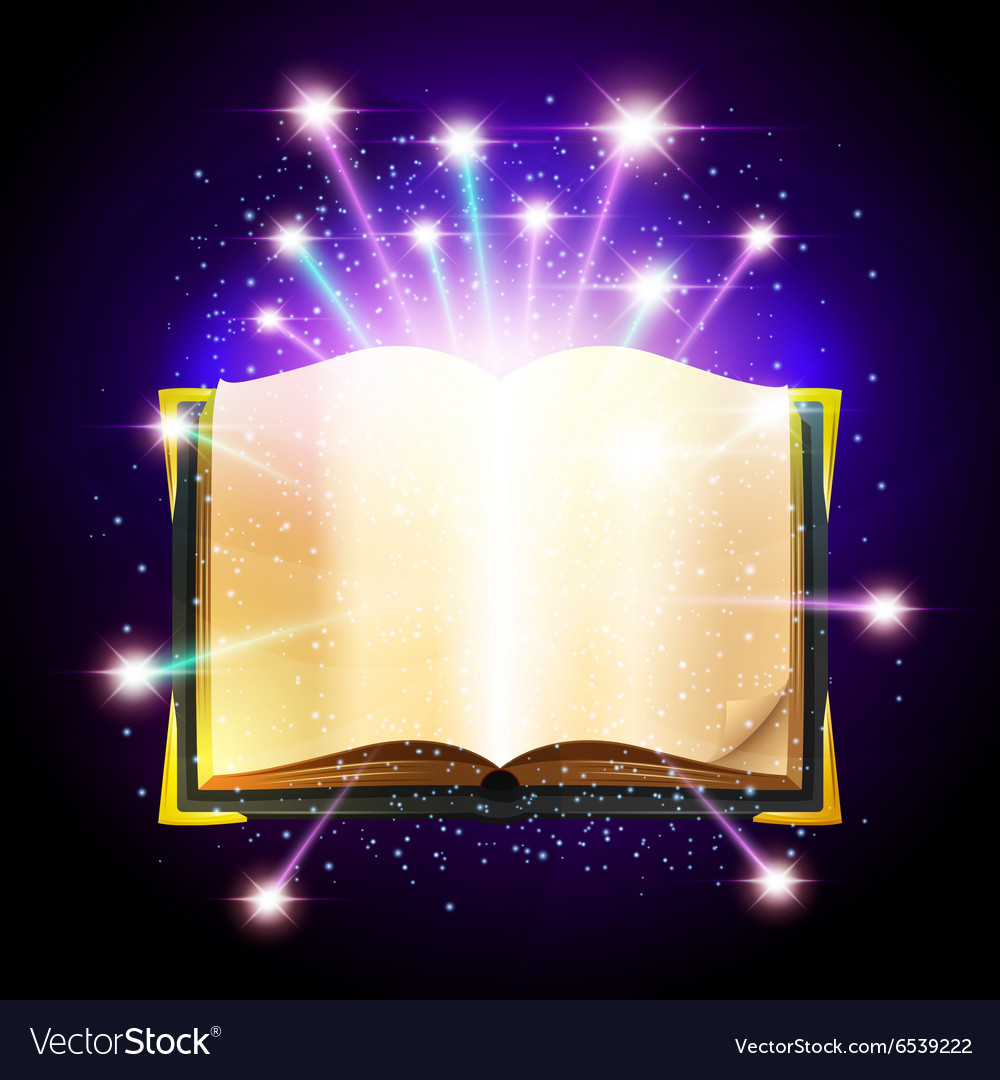 Magic book Royalty Free Vector Image - VectorStock