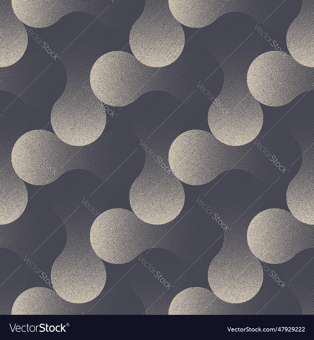 Metaball Structure Unique Seamless Pattern Vector Image
