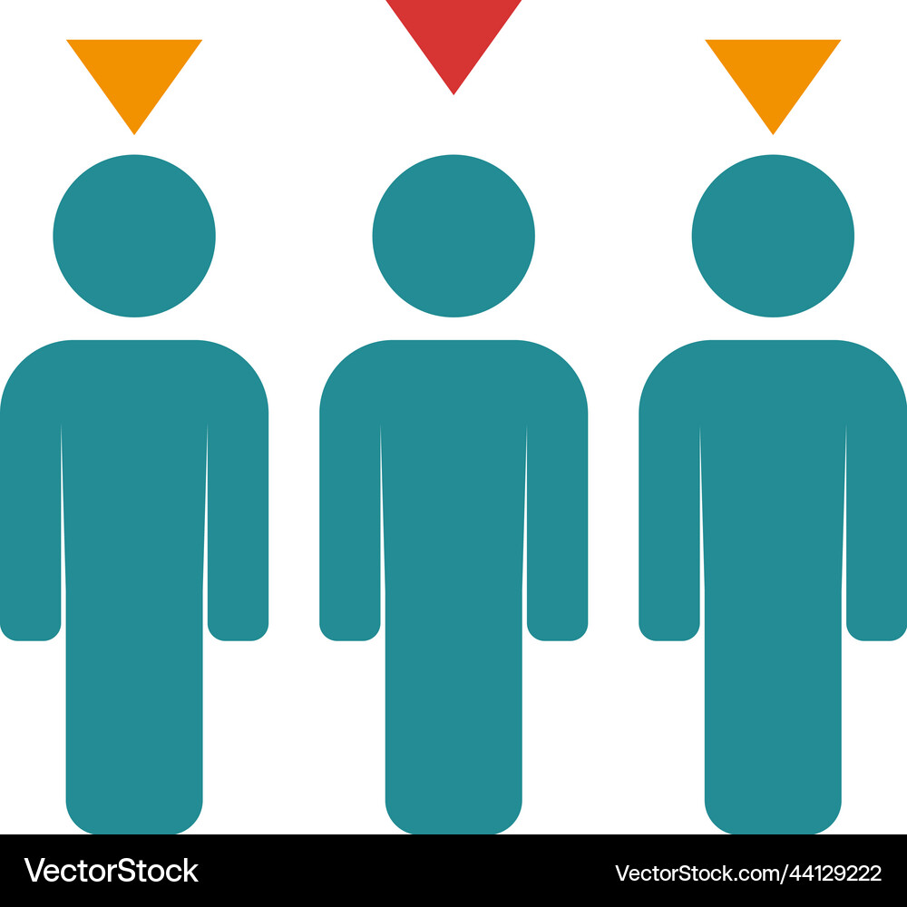 Pictogram people hiring Royalty Free Vector Image