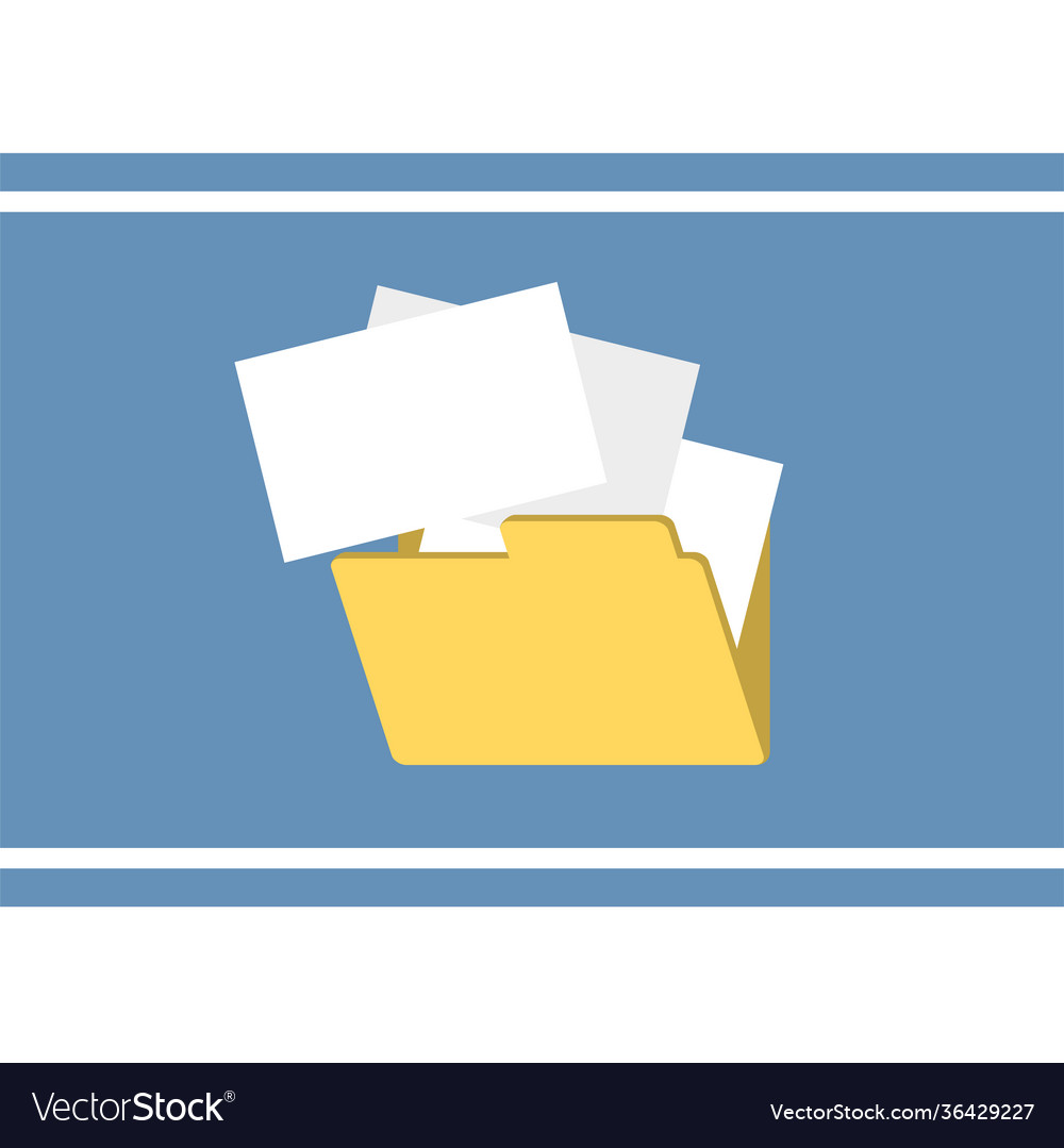 Creative folder icon Royalty Free Vector Image