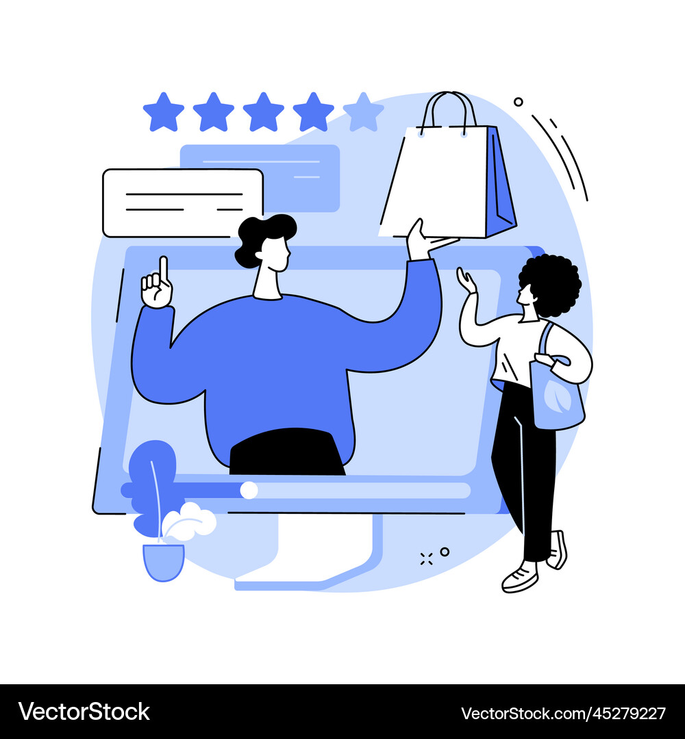 Product review abstract concept Royalty Free Vector Image