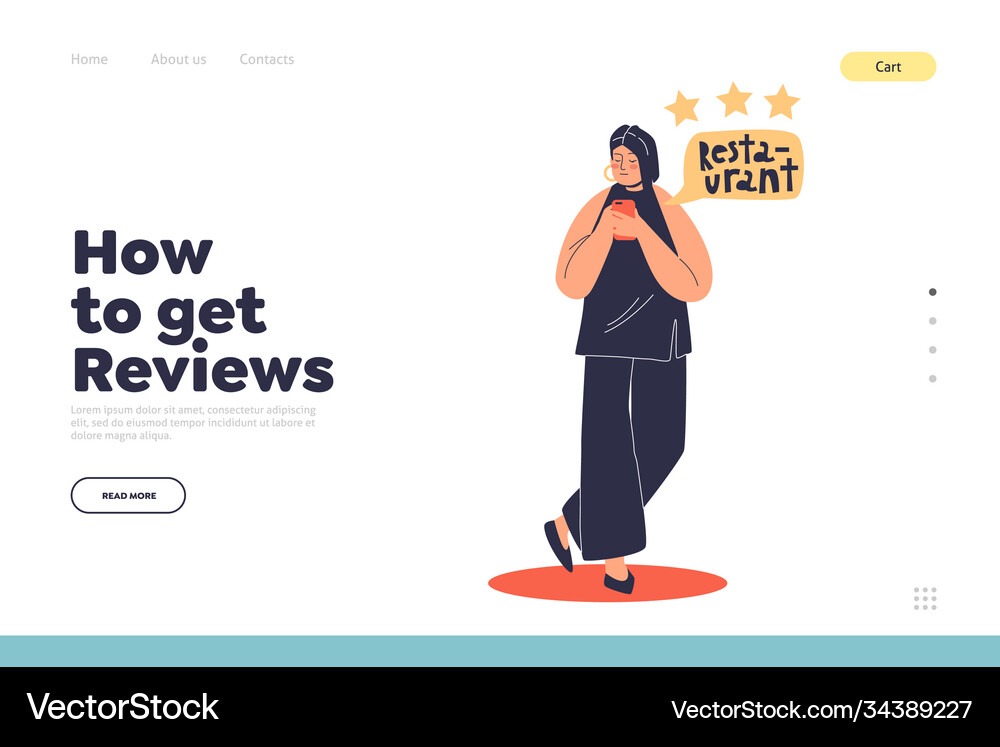 Restaurant rate and customer review service Vector Image