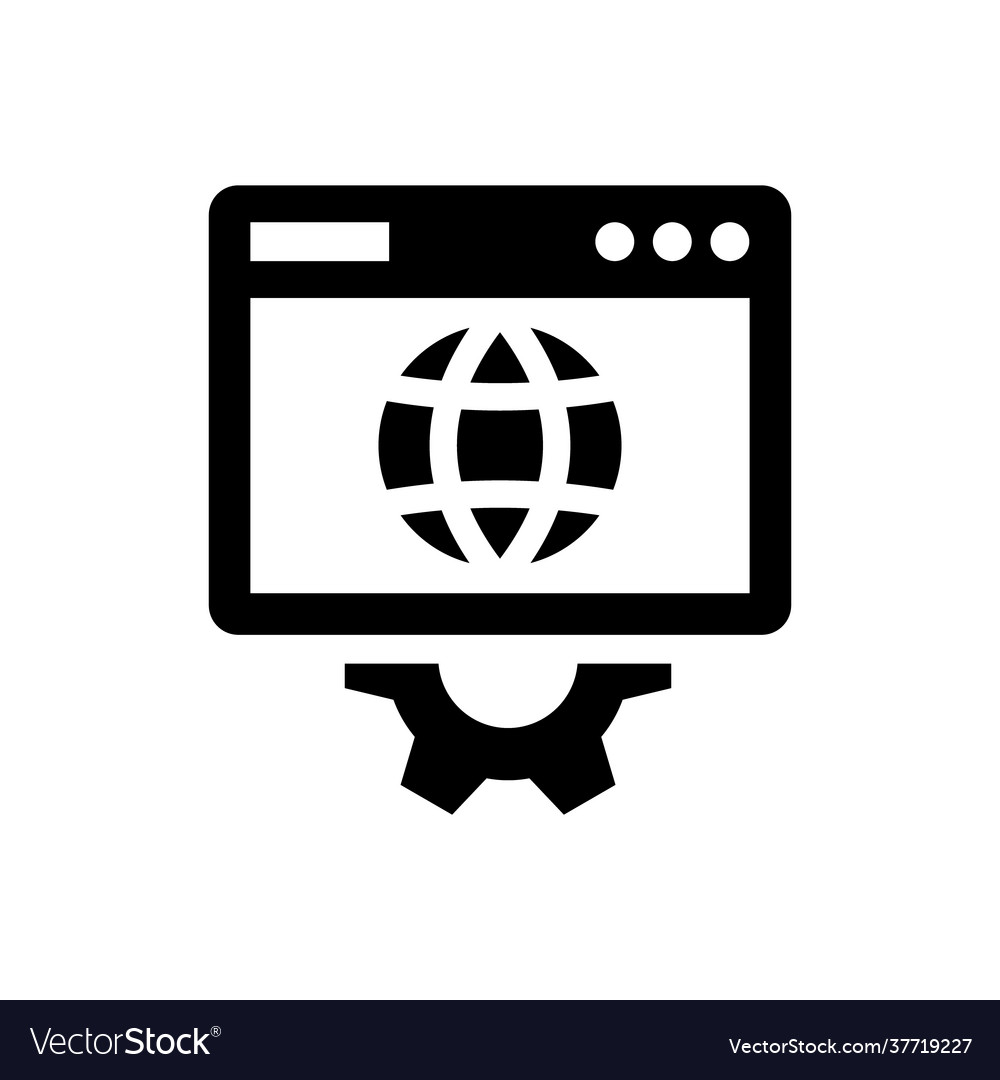Web development icon Royalty Free Vector Image