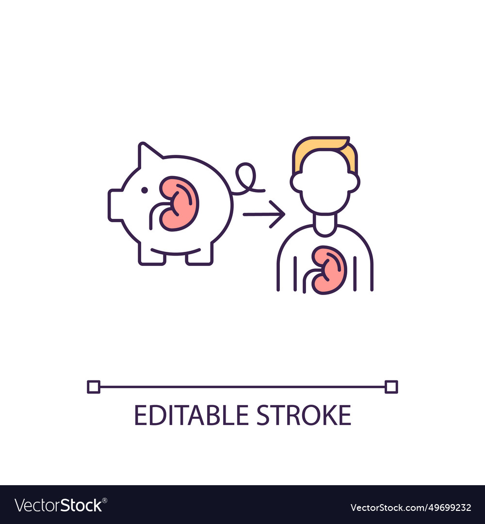 2d Simple Customizable Thin Line Royalty Free Vector Image