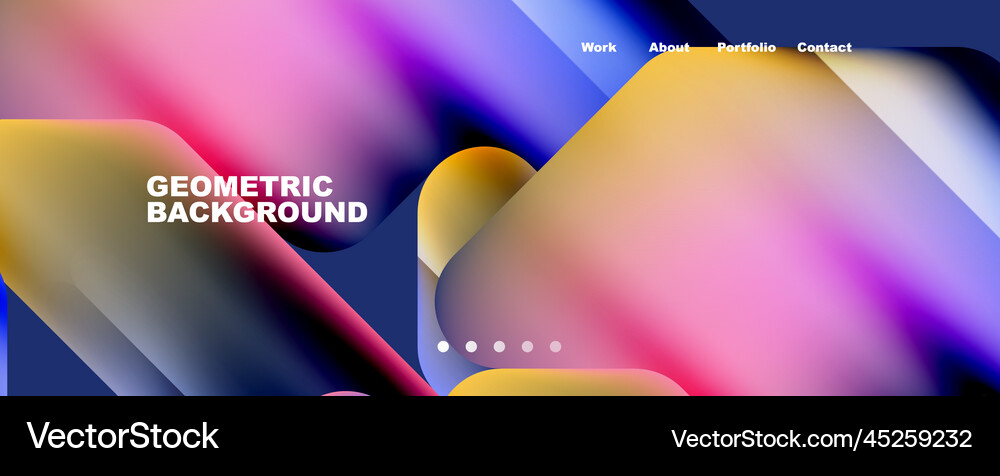 Geometric fluid shapes with liquid colors abstract