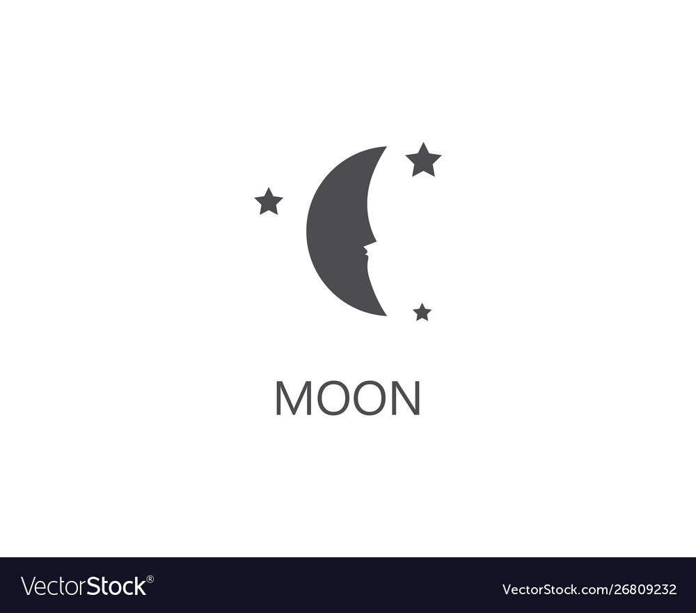 Moon logo Royalty Free Vector Image - VectorStock