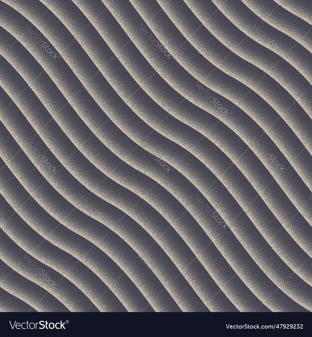 Smooth wavy lines striped seamless pattern Vector Image