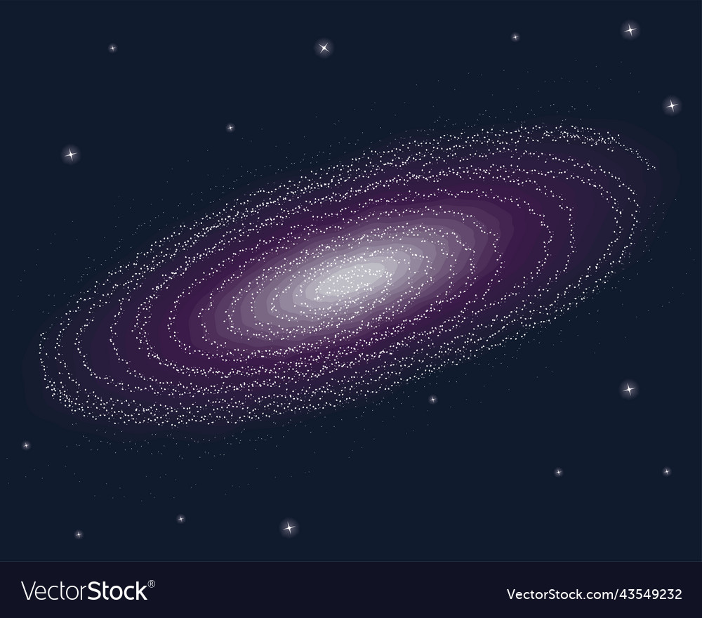 Space milky way Royalty Free Vector Image - VectorStock