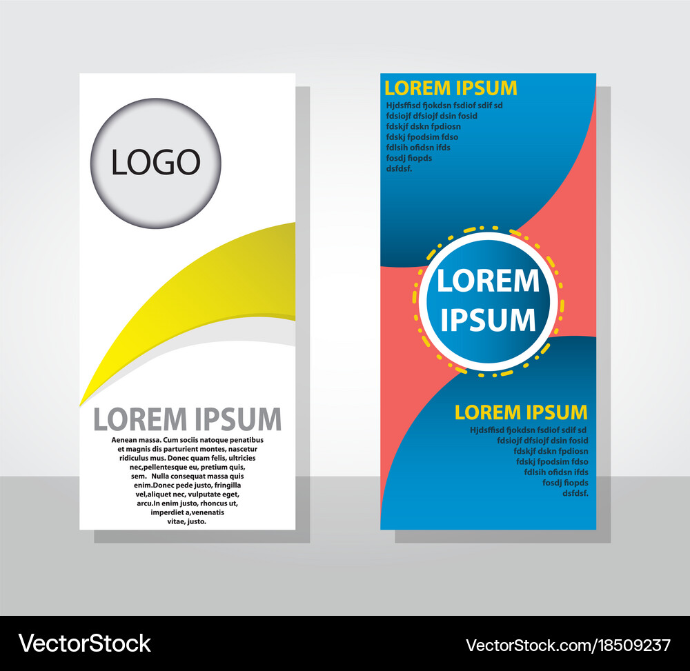 Business flyers and brochures with circle shape Vector Image