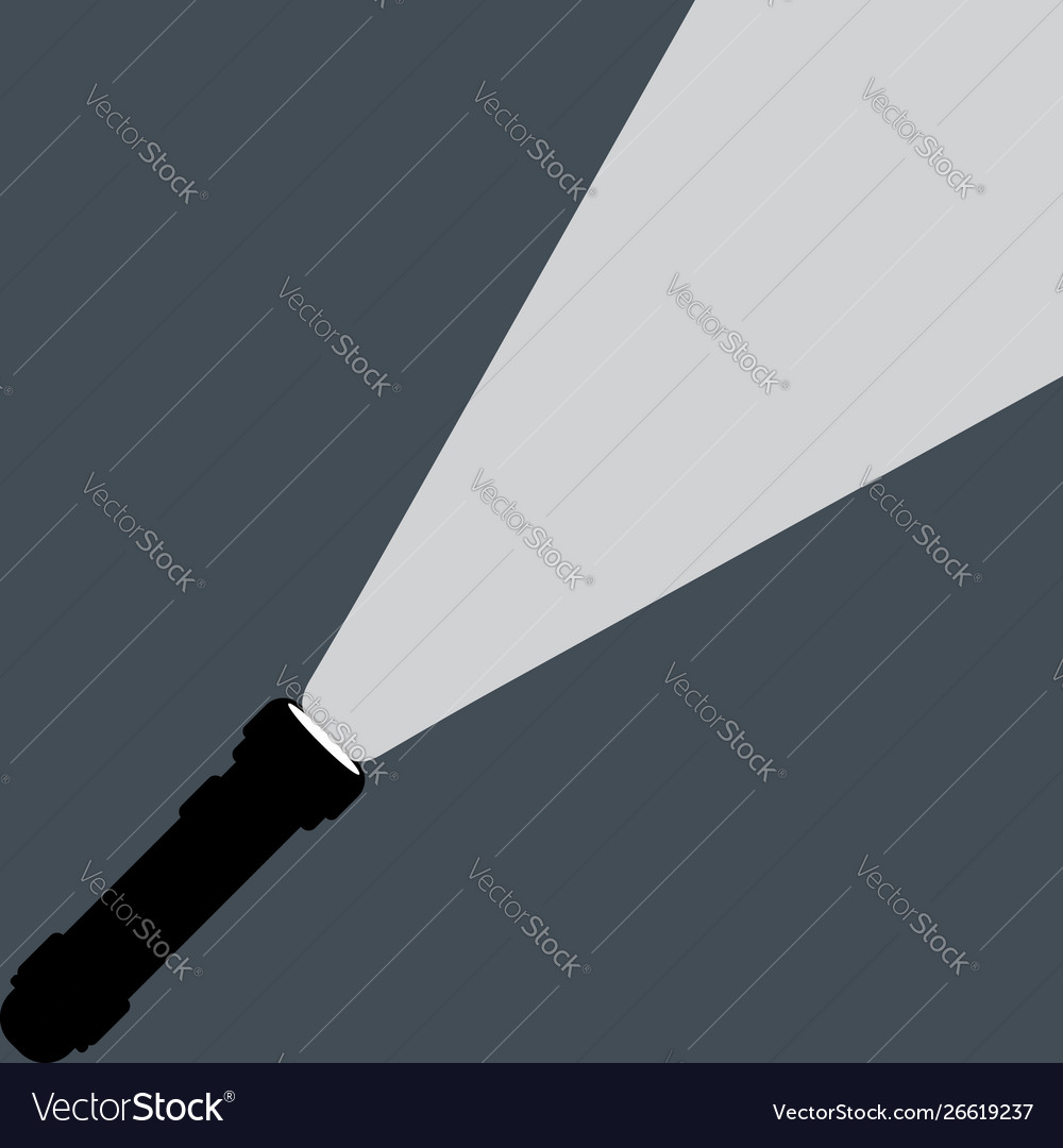 Flashlight Royalty Free Vector Image - VectorStock