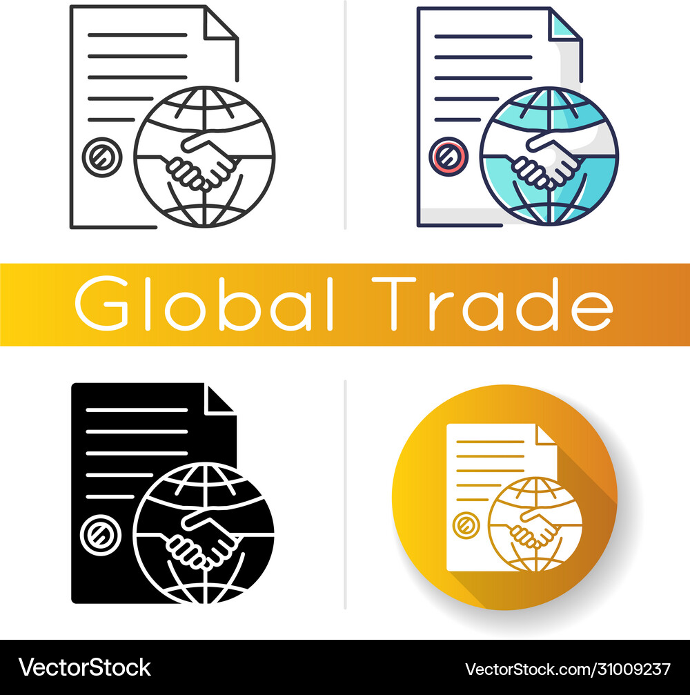 International Trade Icon International Trade Icon Ppt Example File
