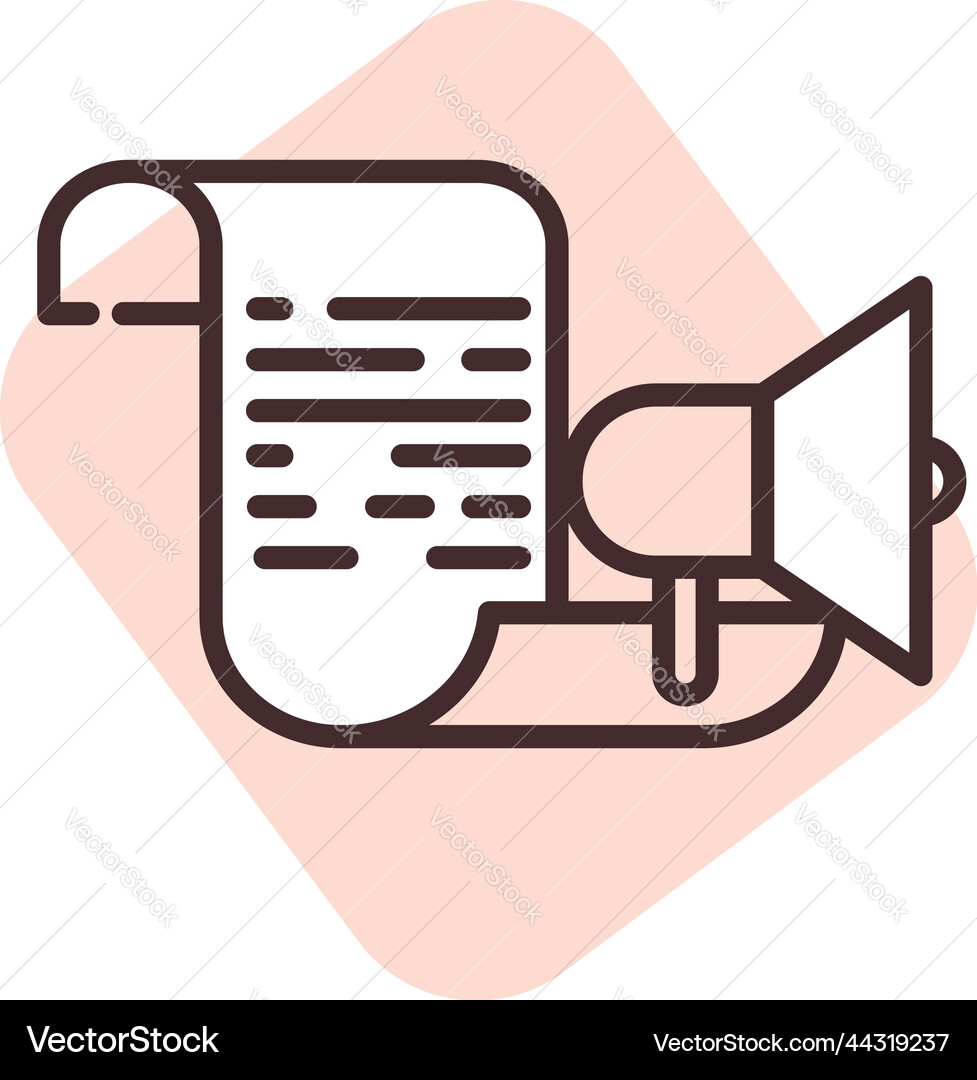 Marketing Copywriter On White Background Vector Image