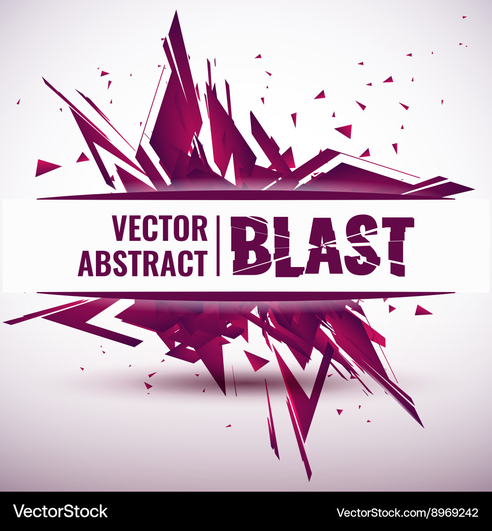 An abstract explosion Royalty Free Vector Image