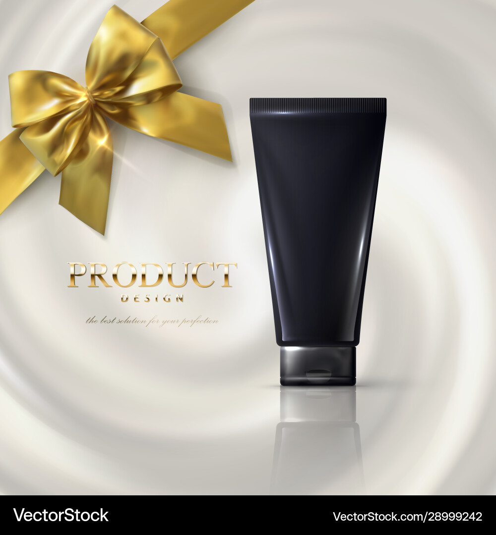 Cosmetics product ads poster template Royalty Free Vector