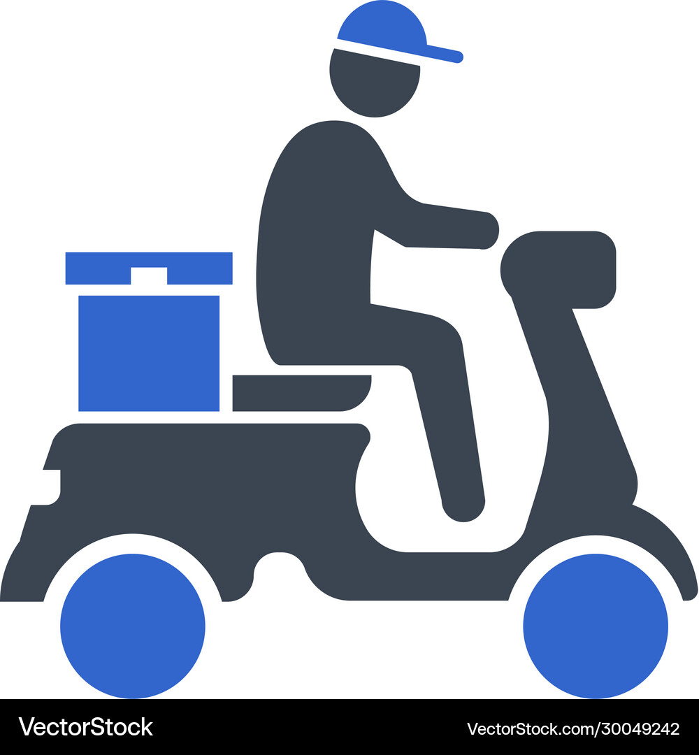 Courier boy icon Royalty Free Vector Image - VectorStock