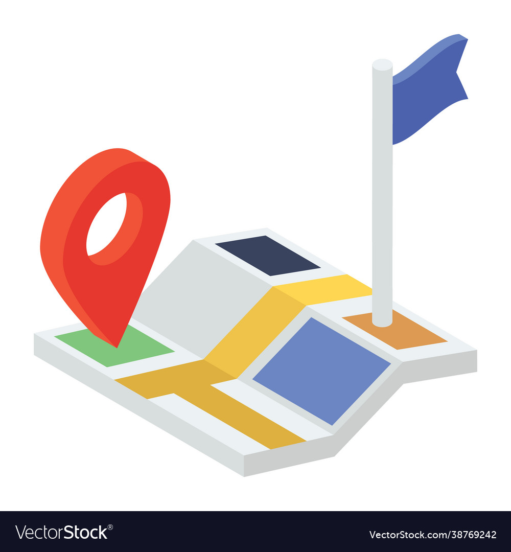 Destination map Royalty Free Vector Image - VectorStock