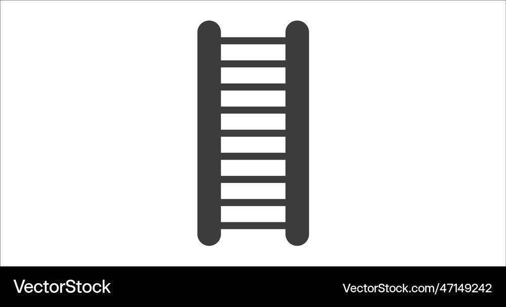 Hanging ladder icon filled ladder icon Royalty Free Vector