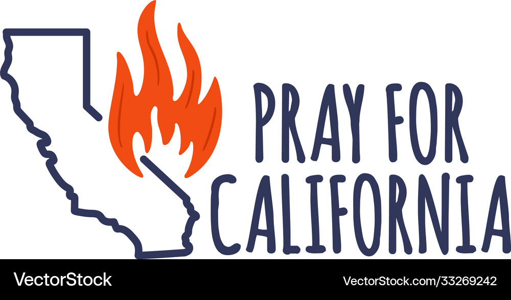 In support southern california after Royalty Free Vector
