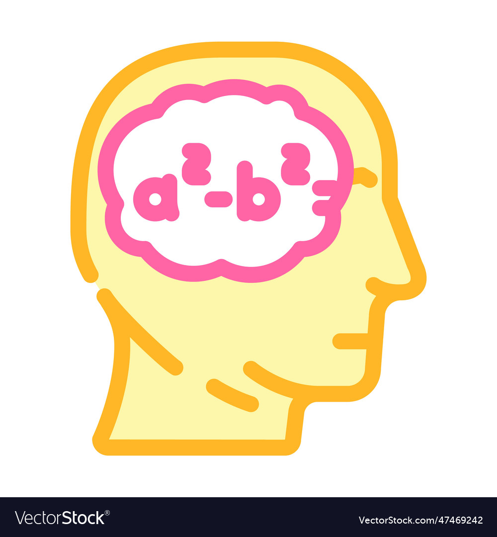 Knowledge math science education color icon Vector Image